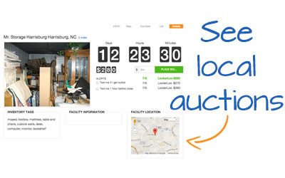 Sign Up To Bid on Local Online Storage Auctions